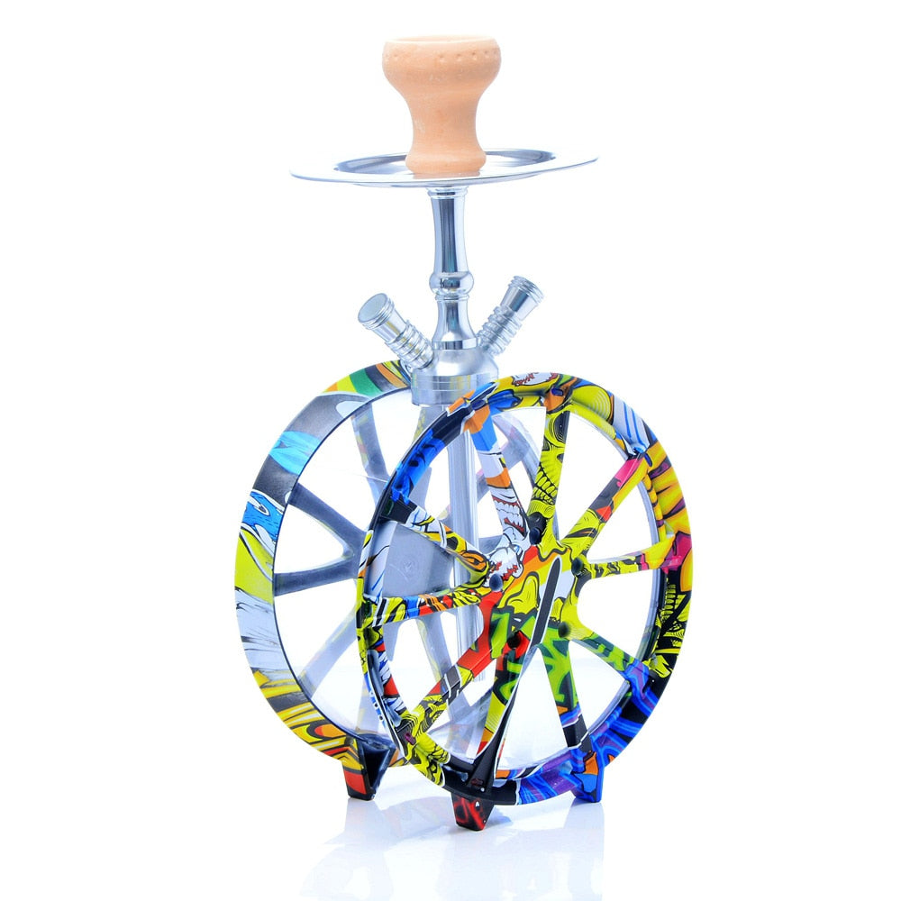 Wheel of Hookah Double Hose Shisha Set – Da'Bong Smoke Accessories